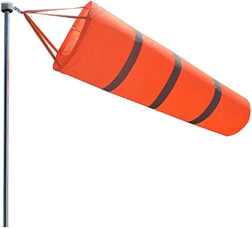 DIYARTS Windsock Outdoor Orange Wind Sock Bag Flag with Reflective Belt ...