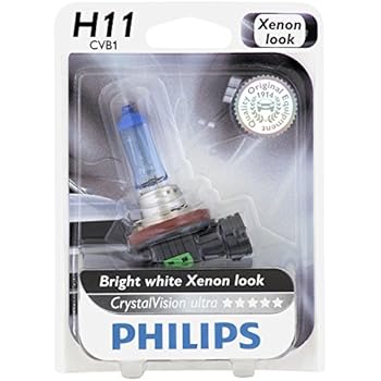 Amazon.com: Philips H11 Blue Vision Ultra Automotive Headlight. 12v 55w ...