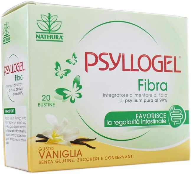 Psyllogel Fibra Gusto Vaniglia 20 bustine: Amazon.it: Salute e cura ...