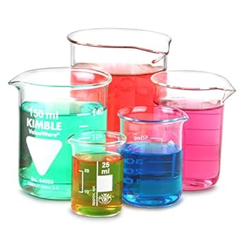 Glass Measuring Beaker Set | Low Form Beakers, Measuring Cups ...