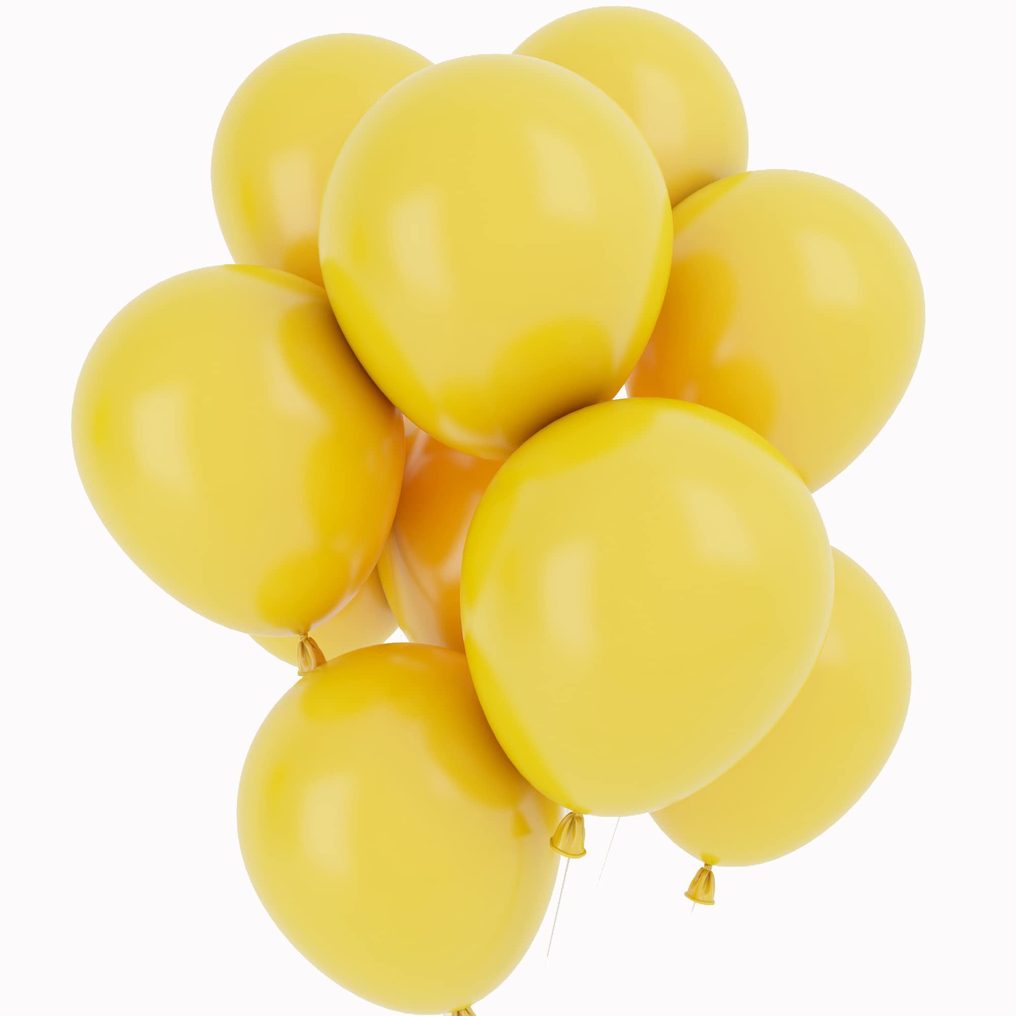 Mustard Yellow Balloons 12 Inch 50 Pcs Baby Shower Party Balloons Happy ...