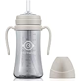 Amazon.com: GROSMIMI Spill Proof no Spill Magic Sippy Cup with Straw with Handle for Baby and ...