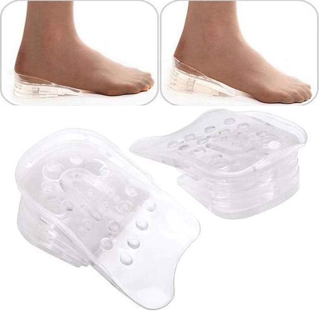 Height Increase Insoles, 5 Layer Silicone Heel Insert Increase Taller ...