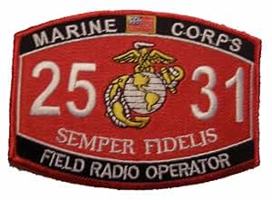 Amazon.com: Marine Corps 2531 Field Radio Operator MOS Patch - Veteran ...