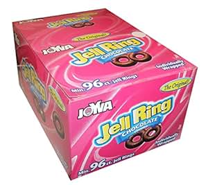 Amazon.com : Joyva Original Chocolate Covered Jell Rings 96 Count Box ...
