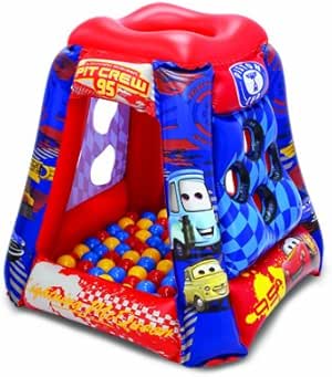 Amazon.com: Cars Team Lightning McQueen Ball Pit, 1 Inflatable & 20 Sof ...