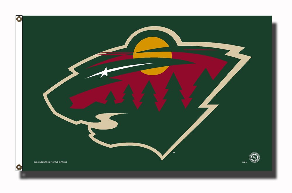 Amazon.com : NHL Minnesota Wild 3X5 Banner Flag : Outdoor Flags ...