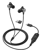 Amazon.com: Logitech Zone Wired Earbuds with Noise Cancelling Mic ...