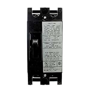 CC2200 Cutler Hammer 200 Amp, 2 Pole, BREAKER CC Type 10K IR, 240V Line ...