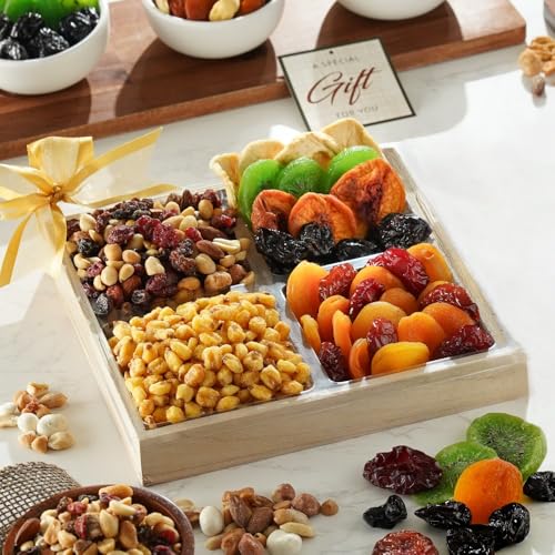 Broadway Basketeers Dried Fruit Gift Tray, Gift Box Arrangements and ...