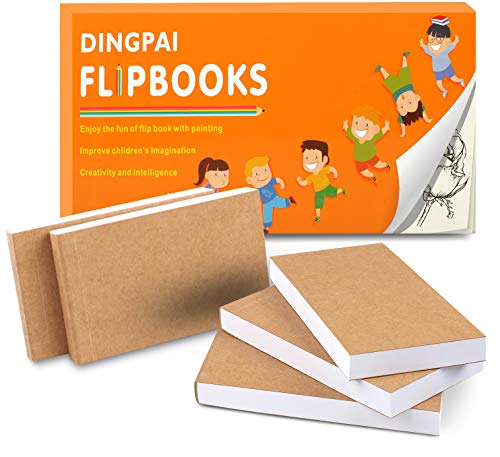 Blank Flip Books 5 Pack, Flipbook Animation Paper, No Bleed Drawing ...