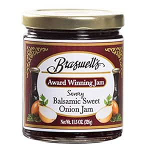 Amazon.com : Braswell's Savory Balsamic Sweet Onion Jam 11.5oz 1-pack ...