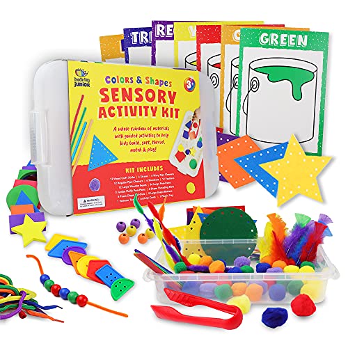 Sensory Fine Motor Kit in Colors and Shapes for Toddlers and Kids ...