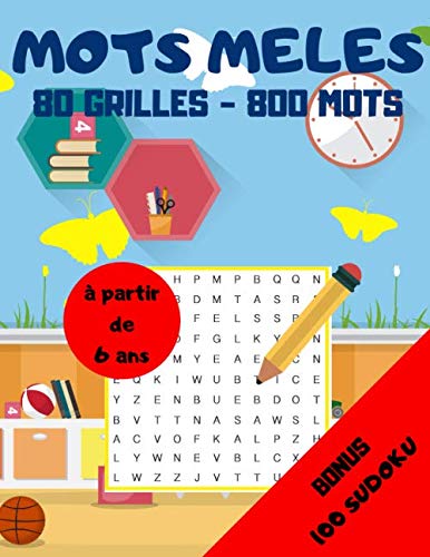 Mua Mots Meles 80 Grilles - 800 Mots: Mots MÃªlÃ©s Enfant 7-10 Ans ...