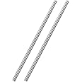 Amazon.com: uxcell 6mm x 300mm 304 Stainless Steel Solid Round Rod for DIY Craft - 2pcs ...