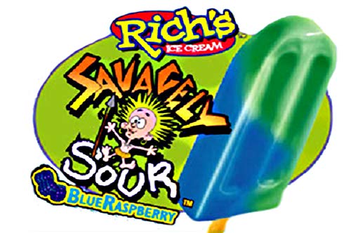 Savagely Sour Blueraspberry 2.5floz. (24 Count): Amazon.com: Grocery ...