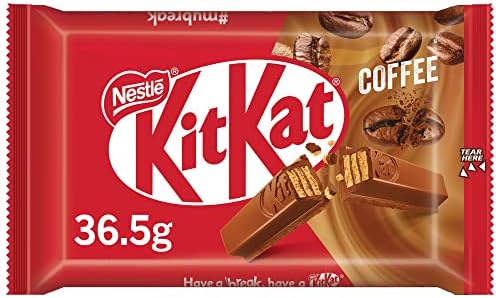 KitKat 4-Finger Coffee Chocolate Wafer Coffee-Flavored Milk Chocolate ...