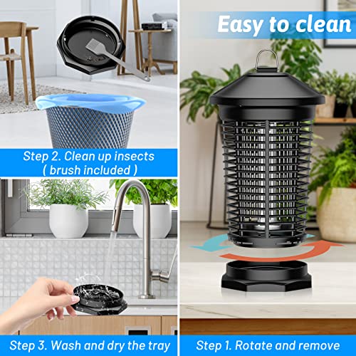 Bug Zapper Outdoor, Mosquito Zapper, 4000V Electric Bug Zapper Indoor ...