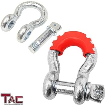 Amazon.com: D Rings Shackles 3/4"-2 Pack Bundle with Axle Strap for ...