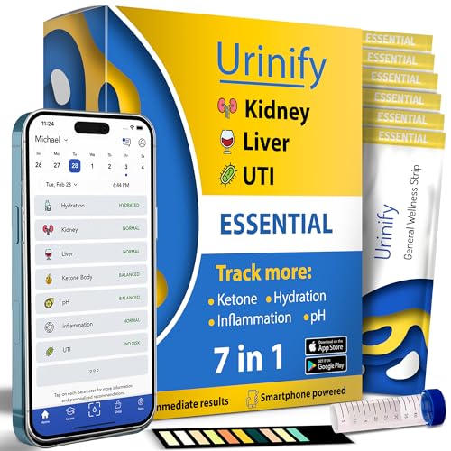 [URINIFY Essential] Mobile App Urine Test Strips and at Home UTI Test ...
