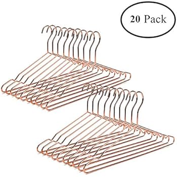 Amazon.com: HOUSE DAY Metal Hangers 12 Pack Aluminum Alloy Clothes ...