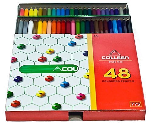 Amazon.com: Colleen Colored Pencils Hexagon Set 48 Colors: Toys & Games