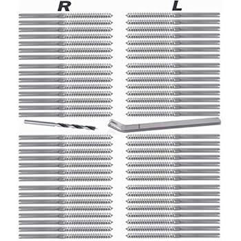 Blika 10Pack Lag Screw Swage Stud Fitting Terminal Thread for 3/16 ...