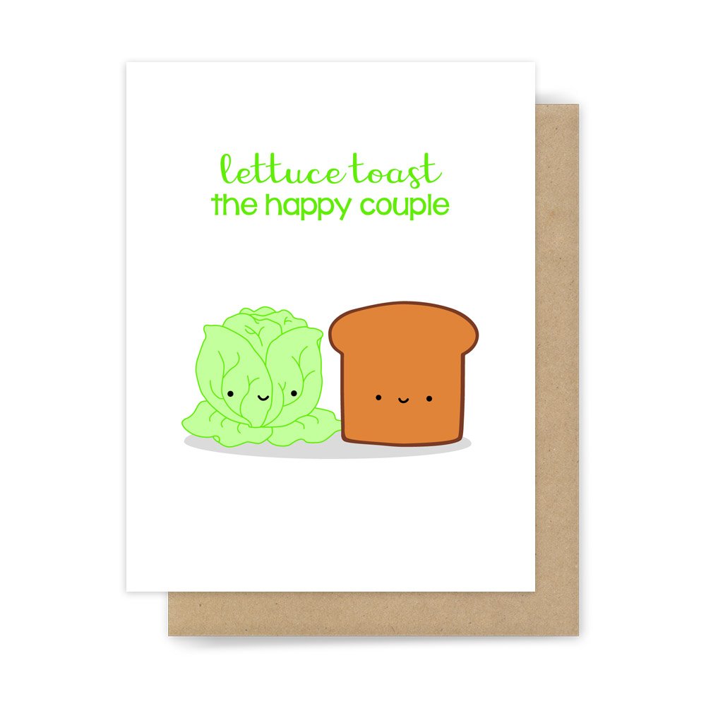 Amazon.com: Congratulations Card Wedding Food Pun Handmade Greeting ...