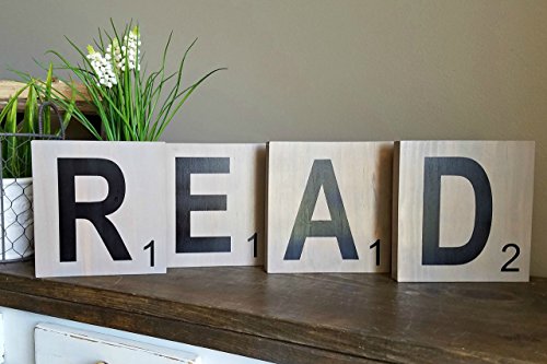 Buy Large Scrabble Tiles WEATHERED GRAY - 6 inch, Wood Scrabble Tile ...