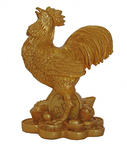 Amazon.com: Feng Shui Import Golden Rooster Statue: Home & Kitchen