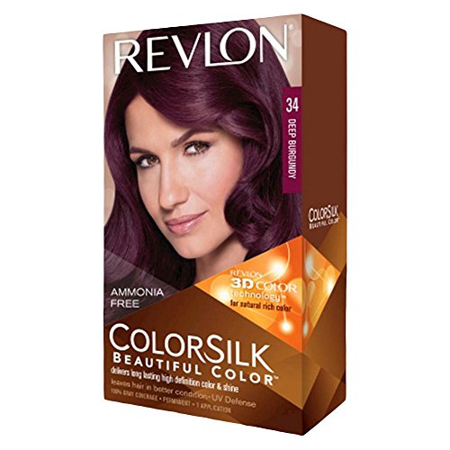 Revlon Colorsilk Beautiful Color for Unisex, 34 Deep Burgundy | Amazon ...