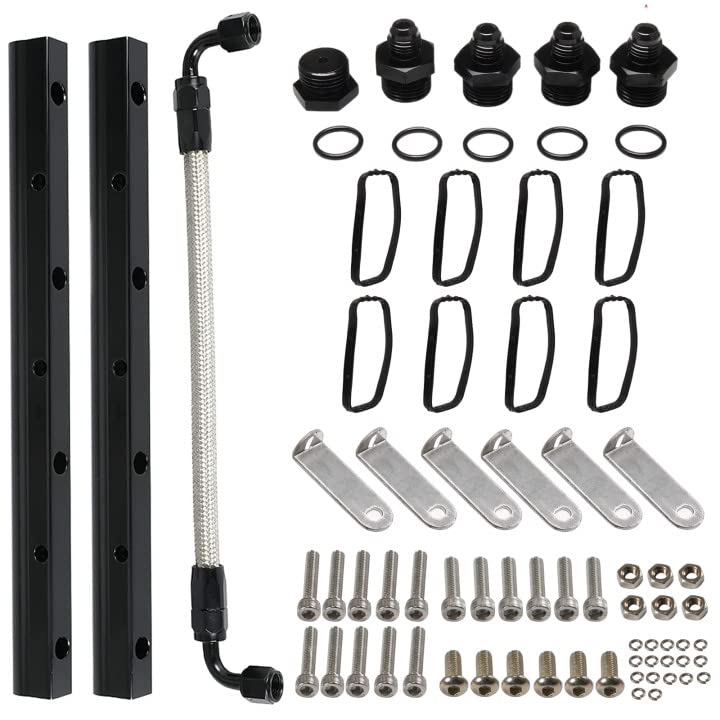 YESHMA Billet Fuel Rail Kit Compatible With LS LS1 LS2 LS3 LS6 Stock ...