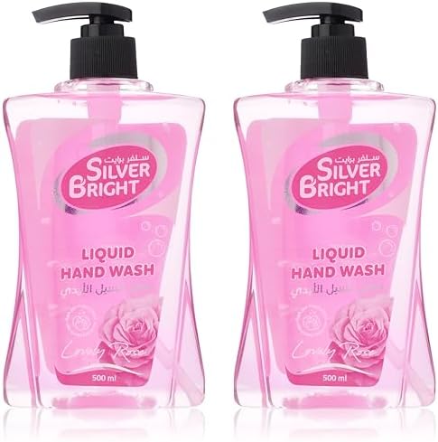Silver Bright Lovely Rose Liquid Hand Soap 500ml, Pack of 2 price in ...