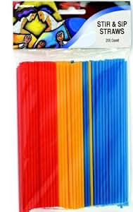 Amazon.com: Sip &Stir Straws (200 Ct.) by Franmara: Kitchen & Dining