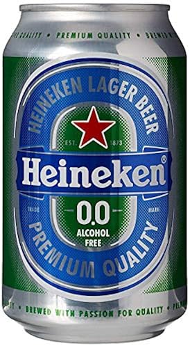 Heineken 0.0% Non-Alcohol, Alcohol Free Beer, Great Taste, Zero Alcohol ...