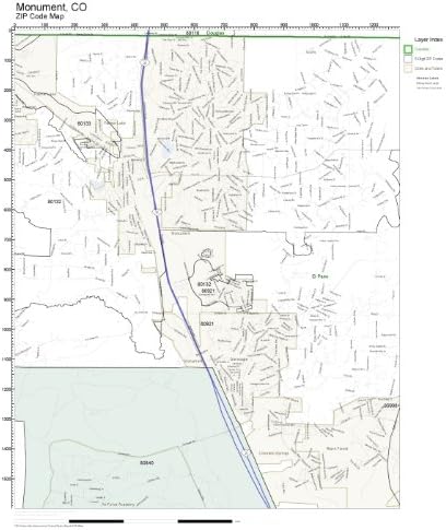 Monument Co Zip Code Map - United States Map