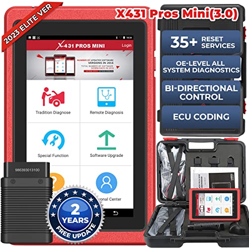 LAUNCH X431 PROS Mini 3.0,2023 New Bi-directional Scan Tool,35+ Service, OE-Level Full System ...