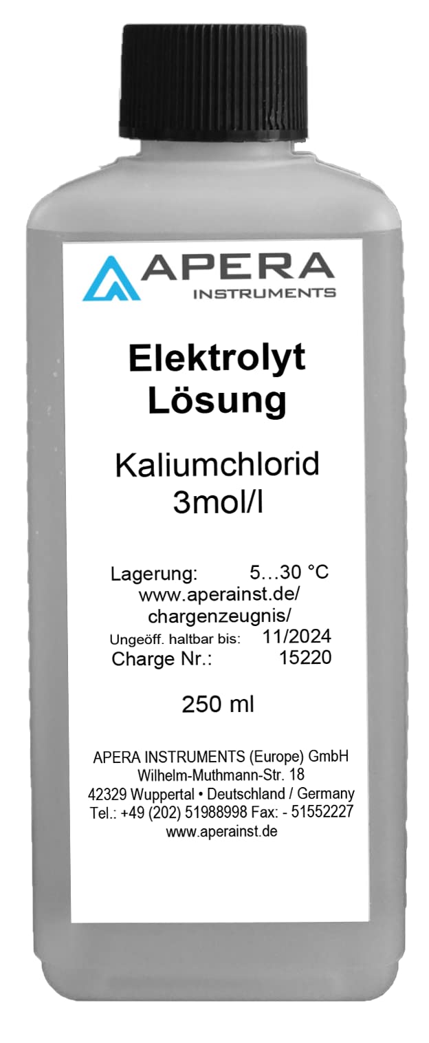 Apera Instruments 3M KCL Storage Soaking Solution (8 Oz.) For PH And ORP Electrodes on Galleon ...