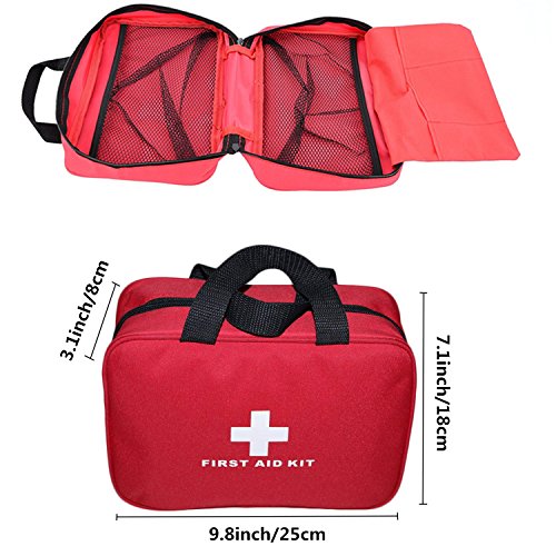 First Aid Empty Kit Bag,Lanticy Nylon First Aid Pouch Portable Medical ...