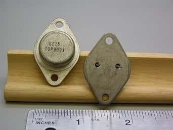 2 General Electric GE-25 10A 320V 50W PNP Germanium Power Transistors ...
