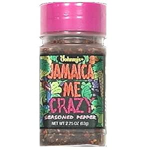 Amazon.com : Johnny's Jamaica Me Crazy Seasoned Pepper - 2.25 ounce ...