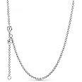Amazon.com: PANDORA Jewelry Rolo Chain Necklace for Women - Sterling ...