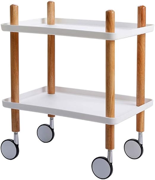 2-Tier Utility Service Rolling Cart, Constructed Durable ...