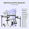 Donner DED-400 Electric Drum Set, Electric Drums with Quiet Mesh Heads ...