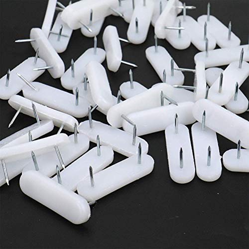 Luckycivia 60 PCS Plastic Head Double Pins, Furniture Chair Leg Feet ...