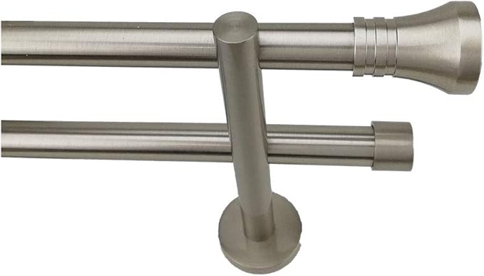 Barre de rideau – Ensemble Style Double barre Largo 2 metros acier ...