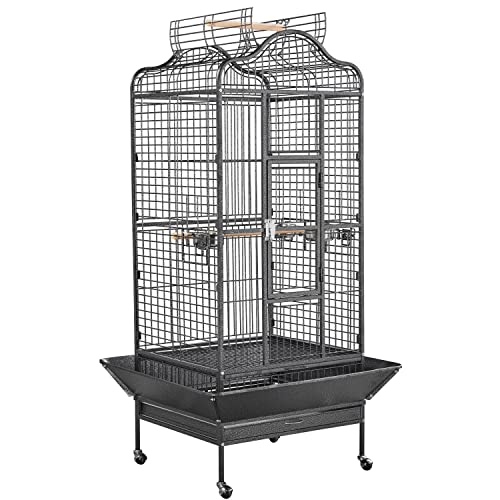 Yaheetech Extra Large Bird Cage 63'' Open Play Top Bird Cage for ...