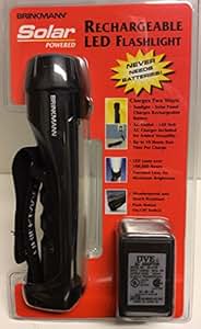 Brinkmann 809-4000-0 Solar LED Rechargeable Flashlight - Basic Handheld ...