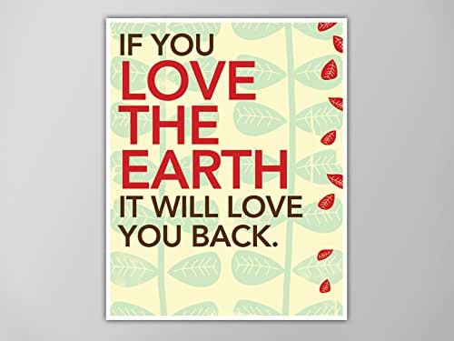Amazon.com: Love the Earth Art Print, Earth Day Art Print ...