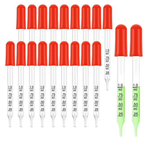 Dropping Pipettes for Essential Oils Pipettes Dropper 1 mL Capacity ...